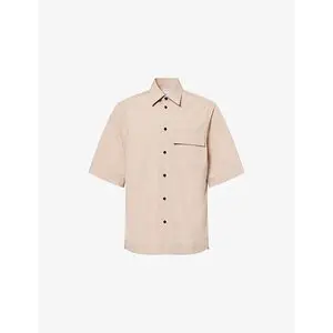 Bottega Veneta Classic Collar Cotton Shirt - Stucco