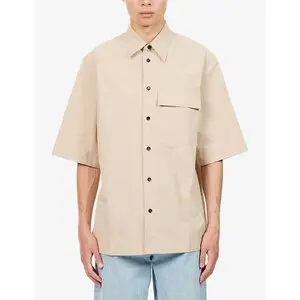 Bottega Veneta Classic Collar Cotton Shirt - Stucco