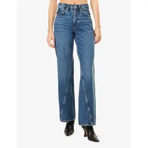 ANINE BING Brie Wide-leg Denim Jeans