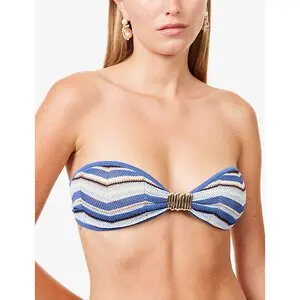 Devon Windsor Samira Bandeau Knitted Bikini Top
