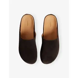 Sandro Round-toe Suede Mules