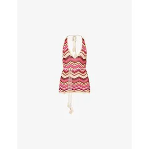 Devon Windsor Carina Halter-neck Knitted Top