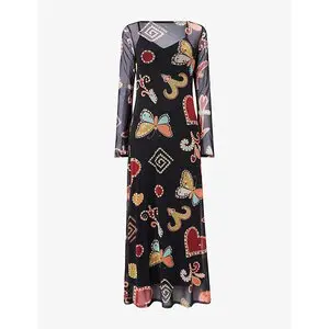 NEVER FULLY DRESSED Nfd Astra Soho Dress Mesh - Black