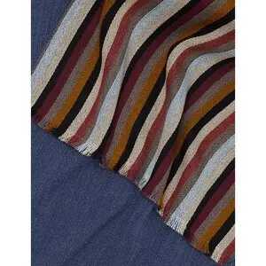Paul Smith Striped Branded Wool Scarf
