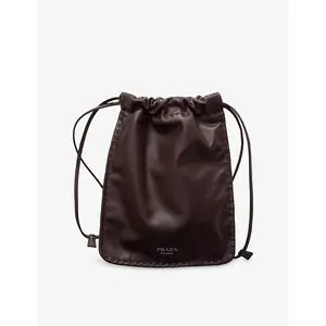 Prada Smartphone Leather Pouch - Brown