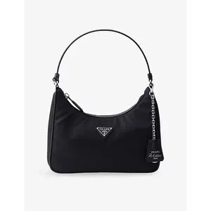 Prada Re-edition 2005 Re-nylon And Saffiano Leather Mini Bag - Black