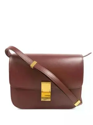 Celine Classic Box Shoulder Bag - Red