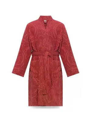 Etro Paisley-jacquard Bathrobe - Red