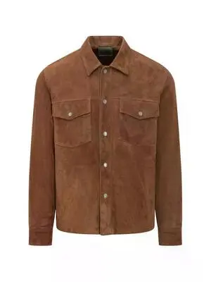 GIOCASTA Suede Panelled Jacket