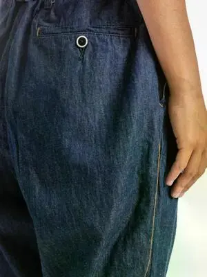 COTTLE Gurkha Pleated Drawstring-waist Jeans