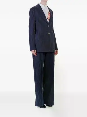 Paul Smith Seersucker Single-breasted Suit Jacket