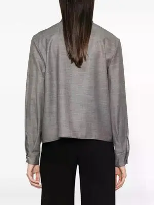 Patrizia Pepe Button-detail High-neck Blouse