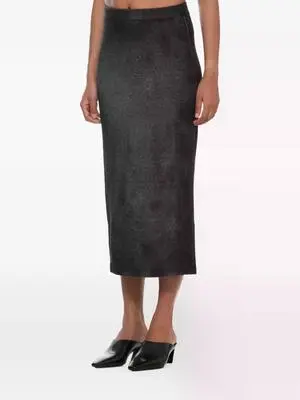 Avant Toi Fine-knit Midi Skirt