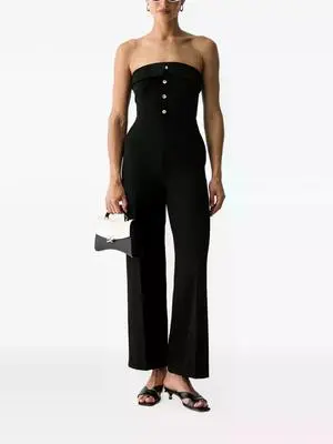 MORGAN Pnoemi Strapless Button-up Jumpsuit