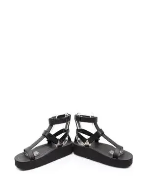 Hermès 2010s Enid Leather Sandals