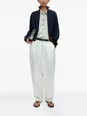 CORDERA Zip-up Colour-block Cardigan