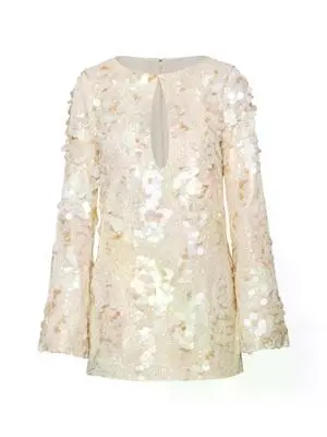 BAOBAB Sequin-embellished Sinai Top - Neutrals