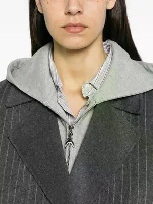 Patrizia Pepe Pinstripe Double-breasted Coat