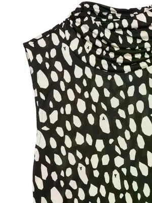 Patrizia Pepe Graphic Print Asymmetric Top