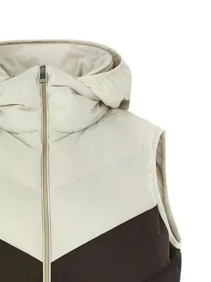 Kiton Chevron-quilted Color-block Vest
