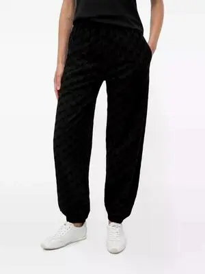 Hugo Flokky Relaxed-fit Tracksuit Bottoms With Flocked Logo Print
