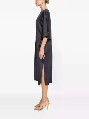 NISSA Satin-effect Midi Dress