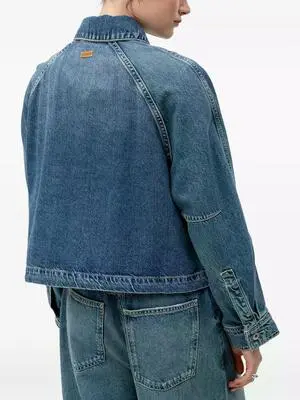 Hugo Grady B Zippered Bomber Jacket In Denim