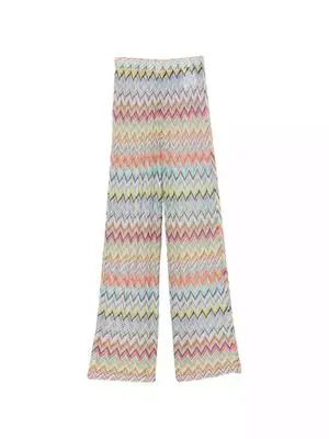 Missoni Lurex Wide Leg Trousers - Neutrals