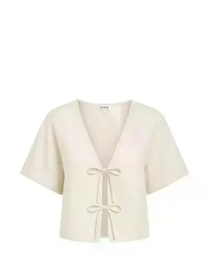Staud Ava Bow-fastening Blouse