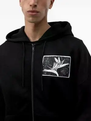 Hugo Graphic-print Zip-up Hoodie