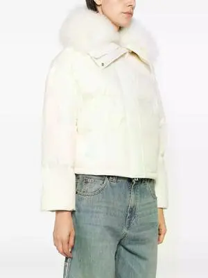 YVES SALOMON Fur-trim Puffer Jacket