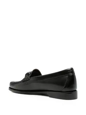 G.H.BASS Lianna Horsebit Leather Loafers - Black