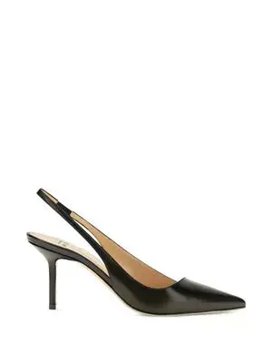 FRANCESCO RUSSO Pointed-toe Slingback Pumps - Black