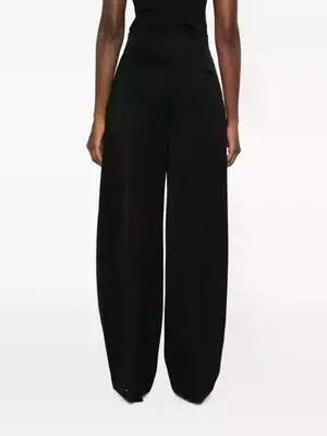 MUGLER Pleated Wide-leg Trousers