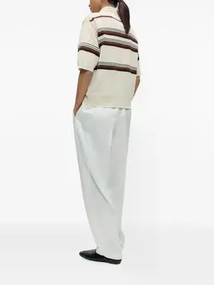 CORDERA Striped Short-sleeve Polo Shirt