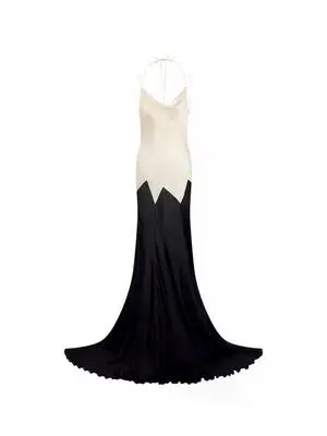 Roberto Cavalli Two-tone Slip Maxi Dress