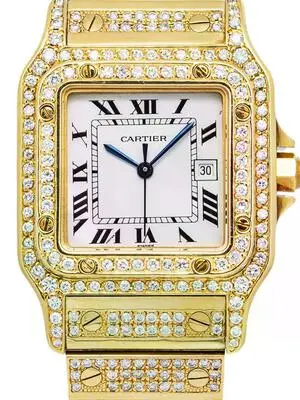 Cartier Santos Galbée Diamond-embellished 35mm Watch