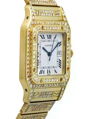 Cartier Santos Galbée Diamond-embellished 35mm Watch