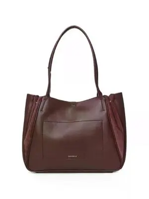 COCCINELLE Suede-panelled Shoulder Bag