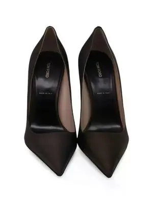 TOM FORD Betty Satin Pumps - Brown