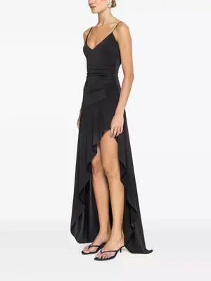 NISSA Asymmetric Crystal-embellished Dress
