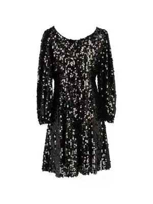 Dolce & Gabbana Sequinned Long-sleeved Mini Dress