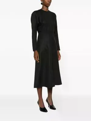 Victoria Beckham Melange Effect Midi Dress