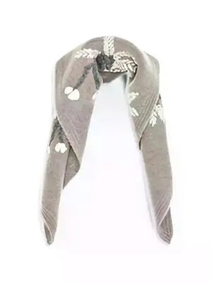 P.a.r.o.s.h Wallaby Floral-knit Scarf