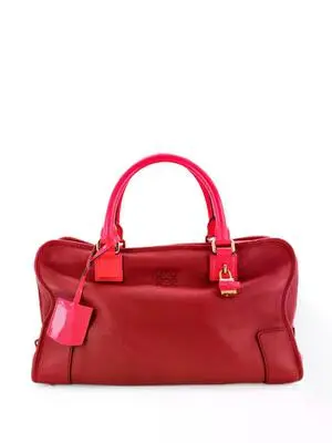 Loewe Amazona Nm Bag Leather 36 Satchel - Red