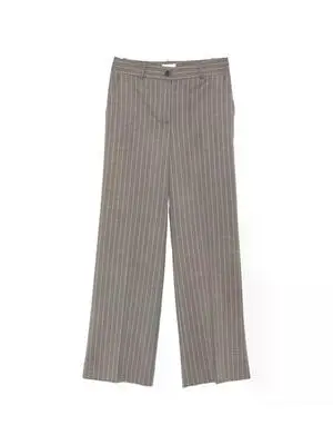 P.a.r.o.s.h Lassie Pinstripe-pattern Trousers - Grey