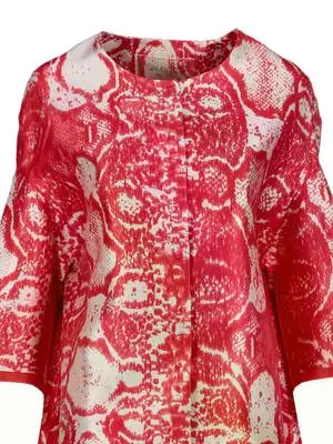 Giambattista Valli Snake-print Coat