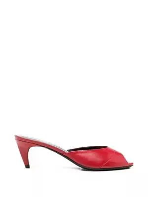 JUDE Cave Peep-toe Sandals - Red