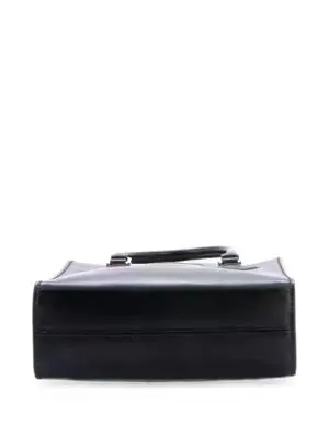 Prada Logo Drill Tote Leather Mini Crossbody Bag