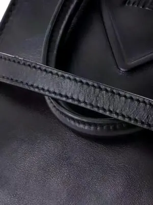 Prada Logo Drill Tote Leather Mini Crossbody Bag